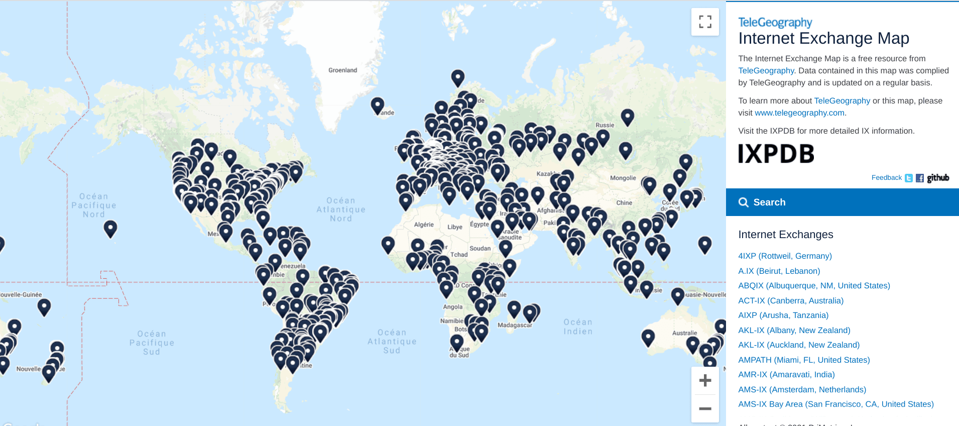 Que et où sont les IXP, les points de peering ? – DCmag